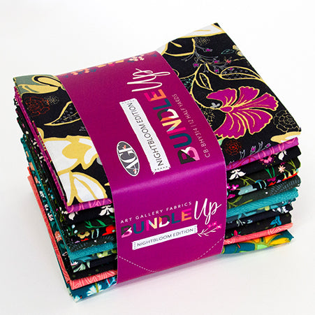 Night Bloom Fat Quarter Bundle - AGF Bundle Up - Purple Daisies Quilting