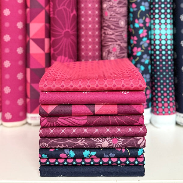 Pink-Indigo Bundle • Color Crush by V and Co. - Purple Daisies Quilting