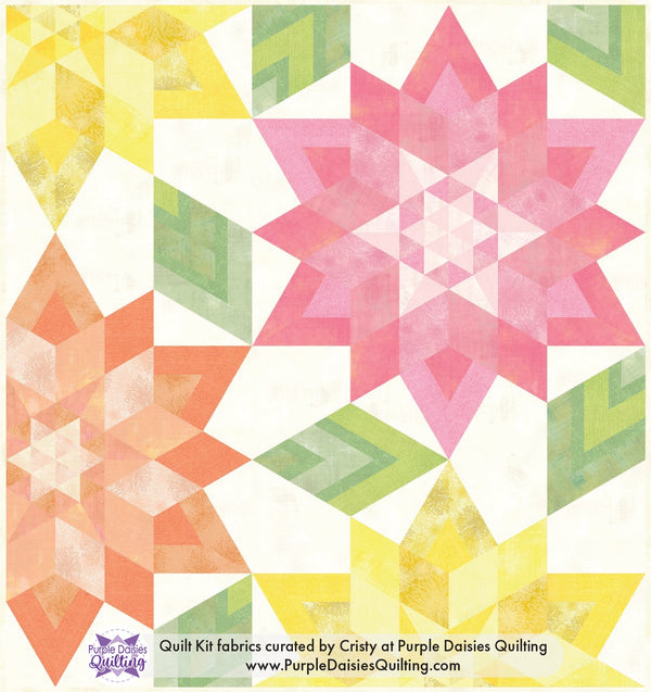 Crimson Christmas by Krista Moser + Merrily Quilt Kit - Purple Daisies ...