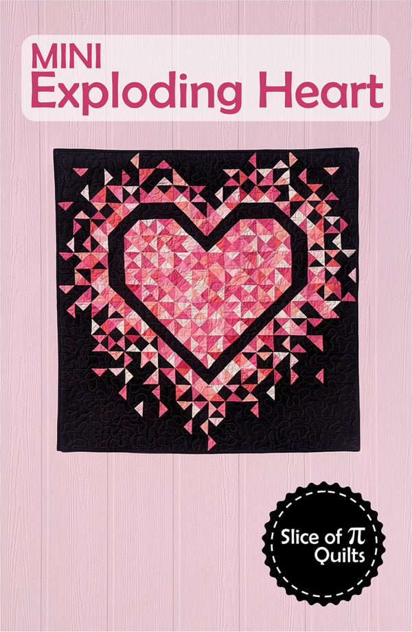 Mini Exploding Heart by Slice of Pi Quilts - Purple Daisies Quilting