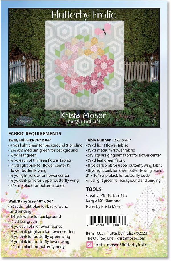 Flutterby Frolic by Krista Moser + Quilt Kit - Purple Daisies Quilting
