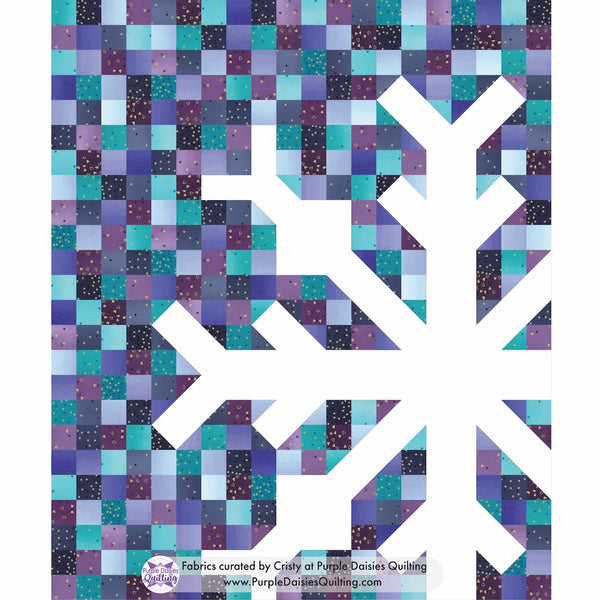 Snowflake by Modern handcraft • Blue Ombre Quilt Kit - Purple Daisies ...