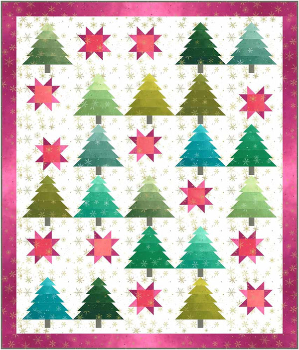 Ombre Tree Time by V & Co. - Purple Daisies Quilting