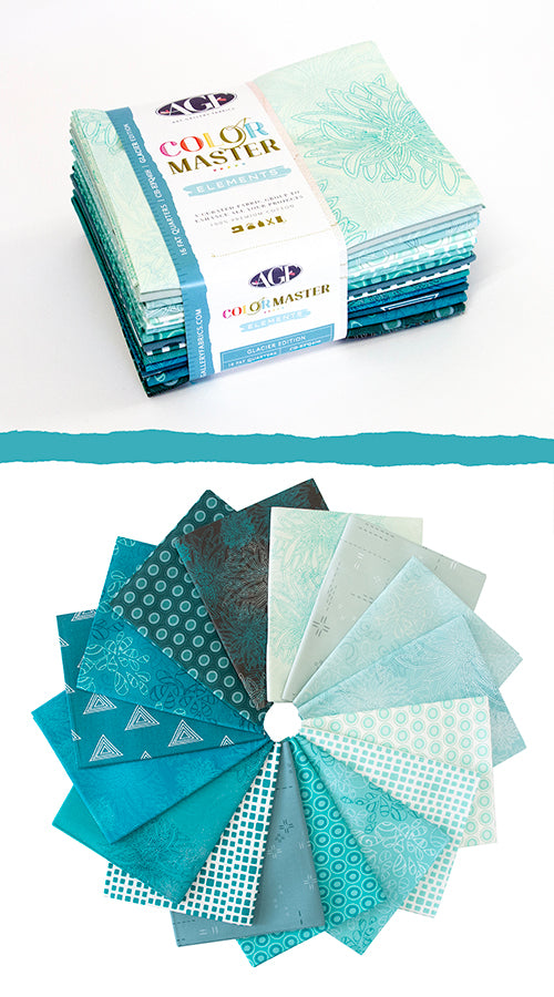 Glacier FQ Bundle - AGF Elements - Purple Daisies Quilting