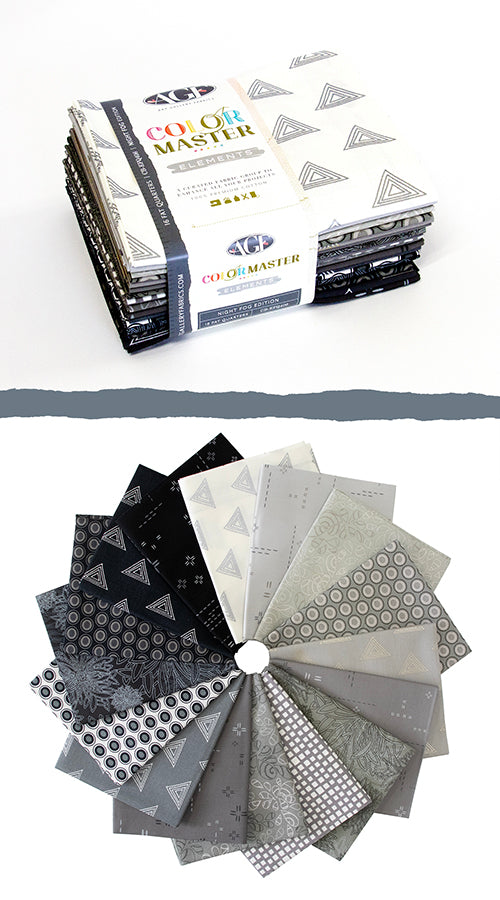 Night Fog FQ Bundle - AGF Elements - Purple Daisies Quilting