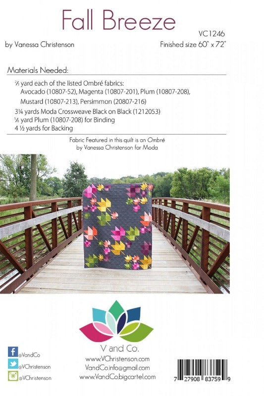 Fall Breeze by V & Co. - Purple Daisies Quilting